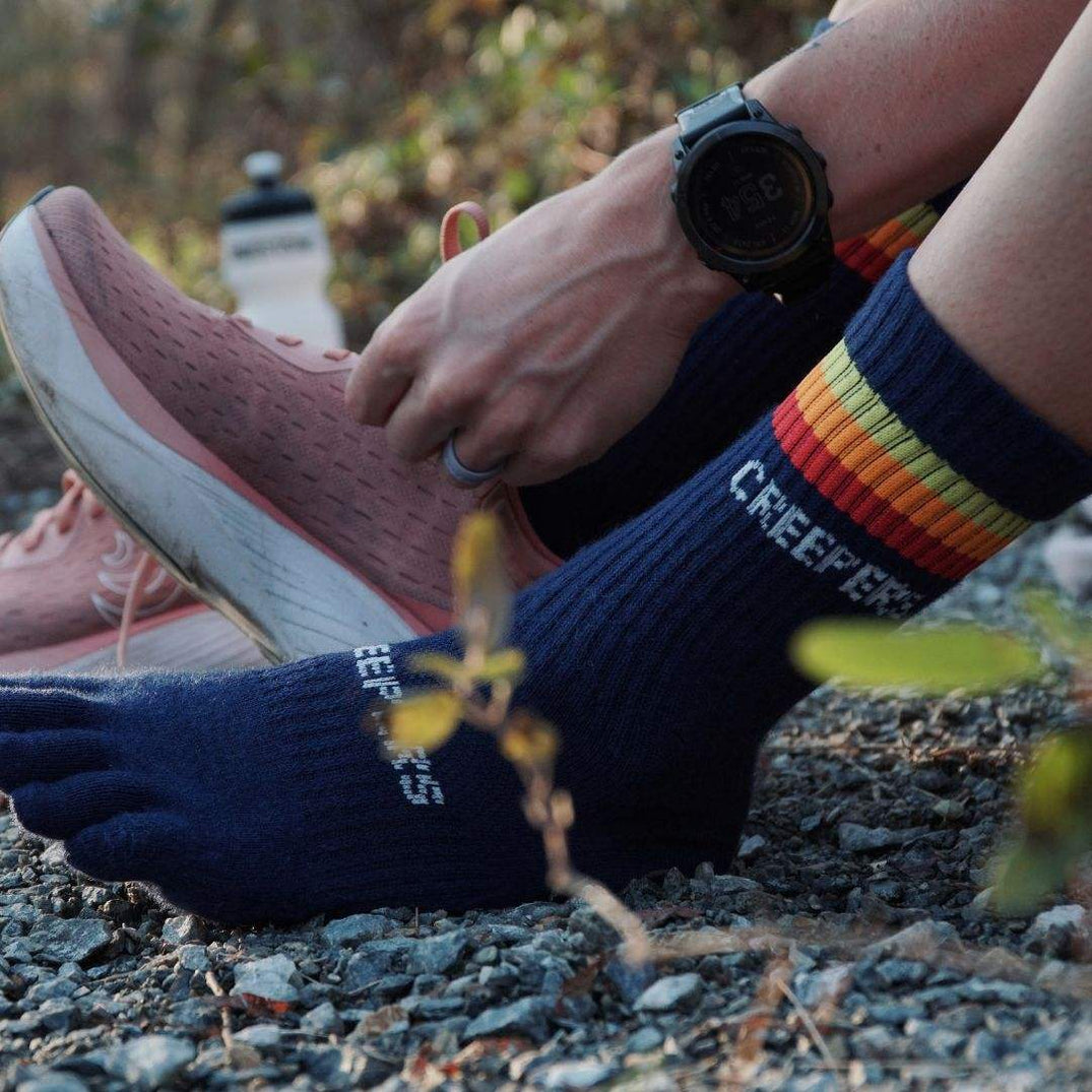 Midnight Glory, Merino Wool Toe socks | Limited Edition #6 | Creepers Socks