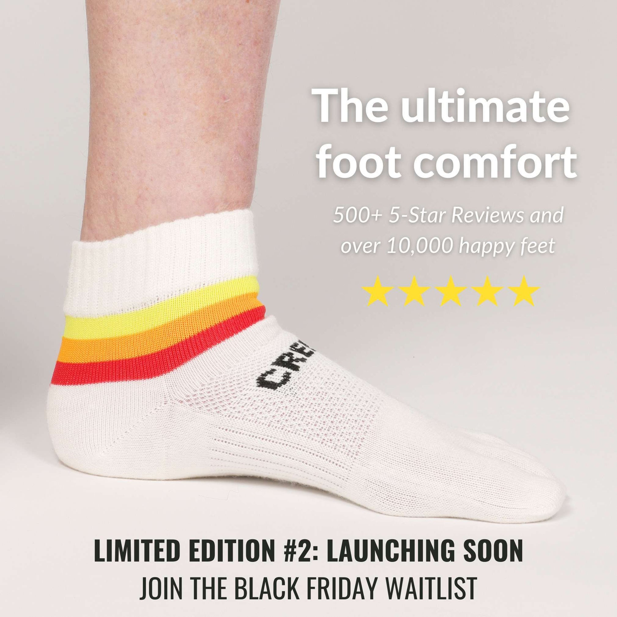 Morning Glory, Merino Wool Toe socks | Limited Edition #2 | Creepers Socks