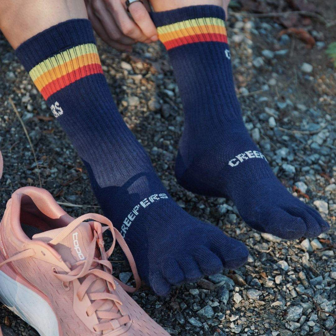 Midnight Glory, Merino Wool Toe socks | Limited Edition #6 | Creepers Socks