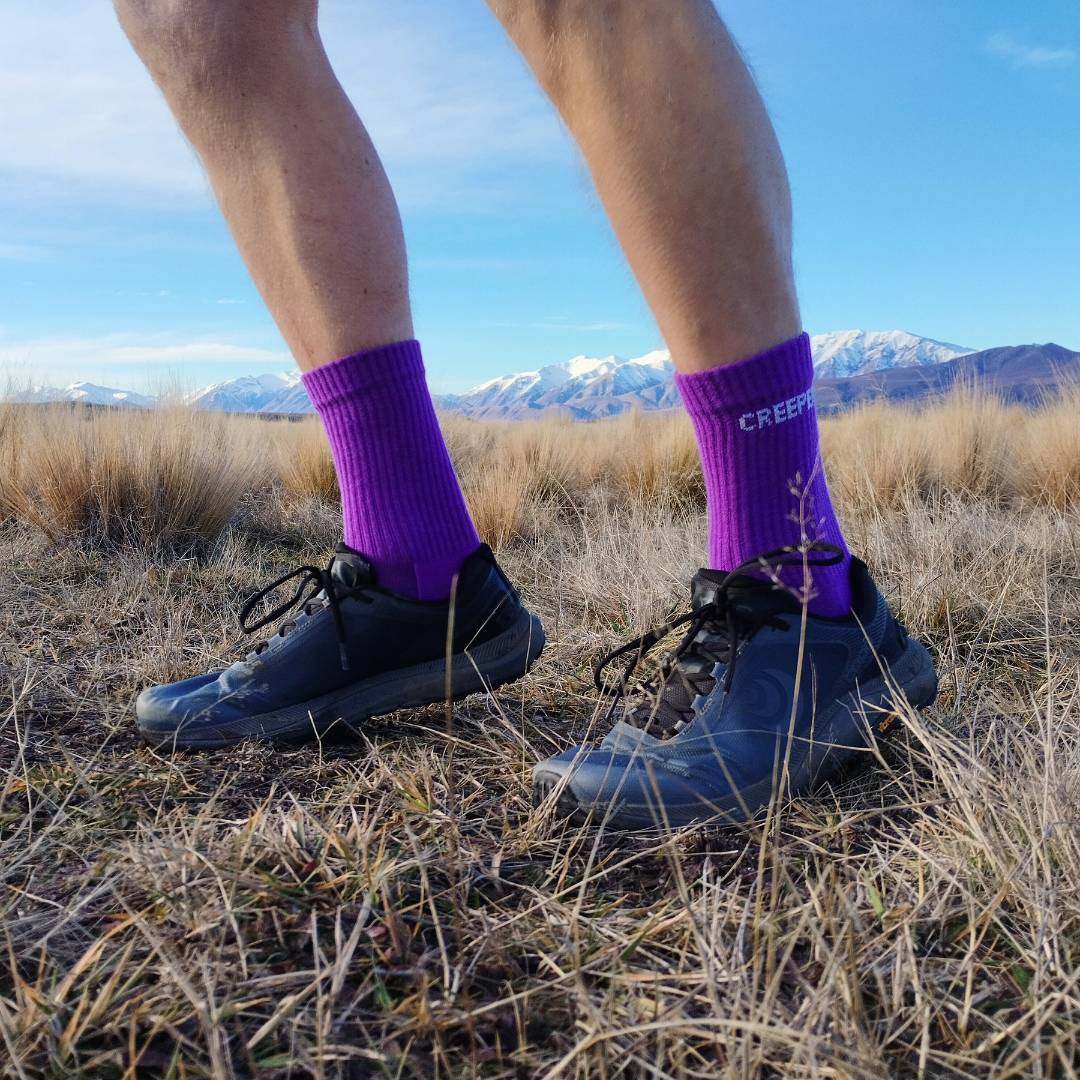 Purple Haze | Purple Merino Toe Socks | Creepers Socks