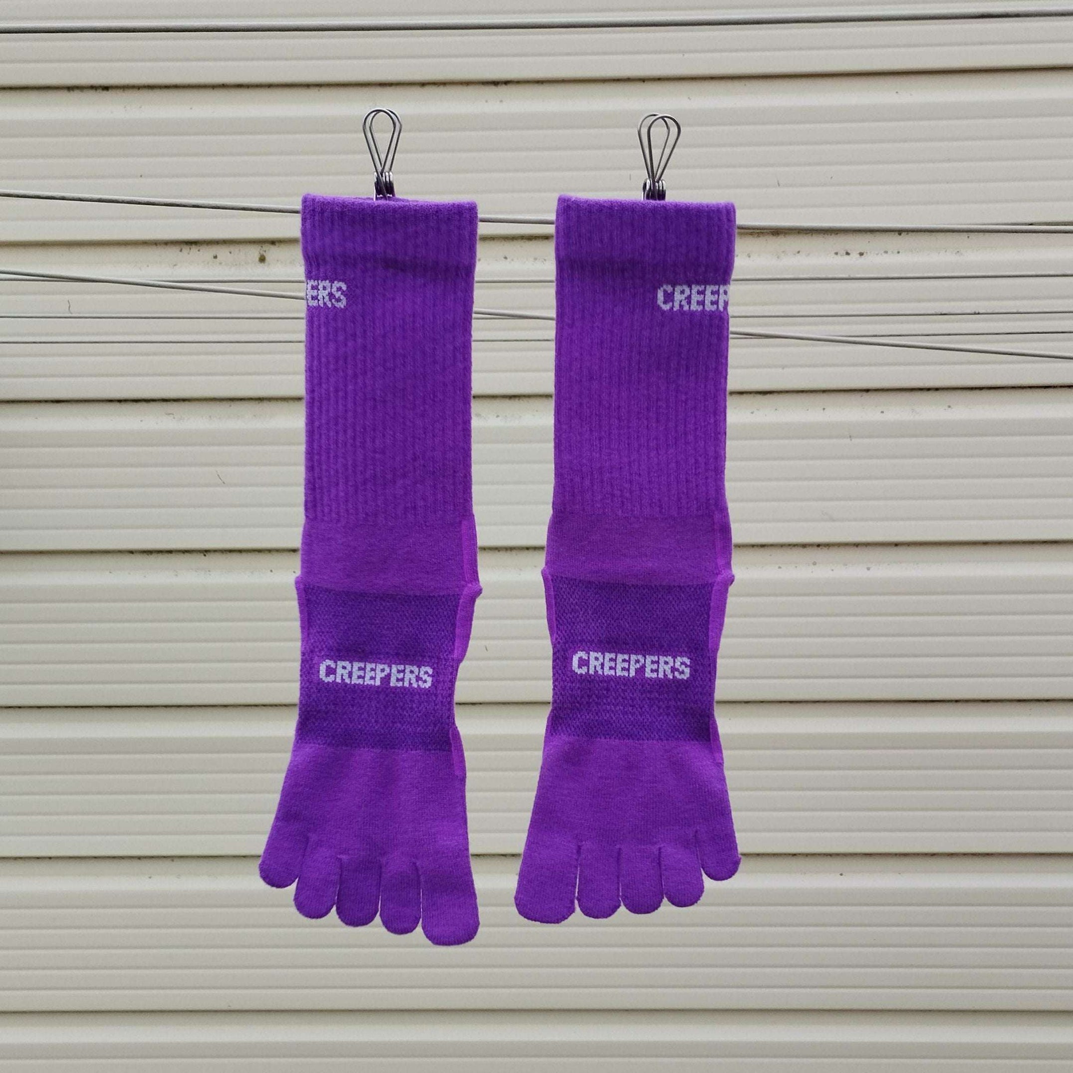 Purple Haze | Purple Merino Toe Socks | Creepers Socks